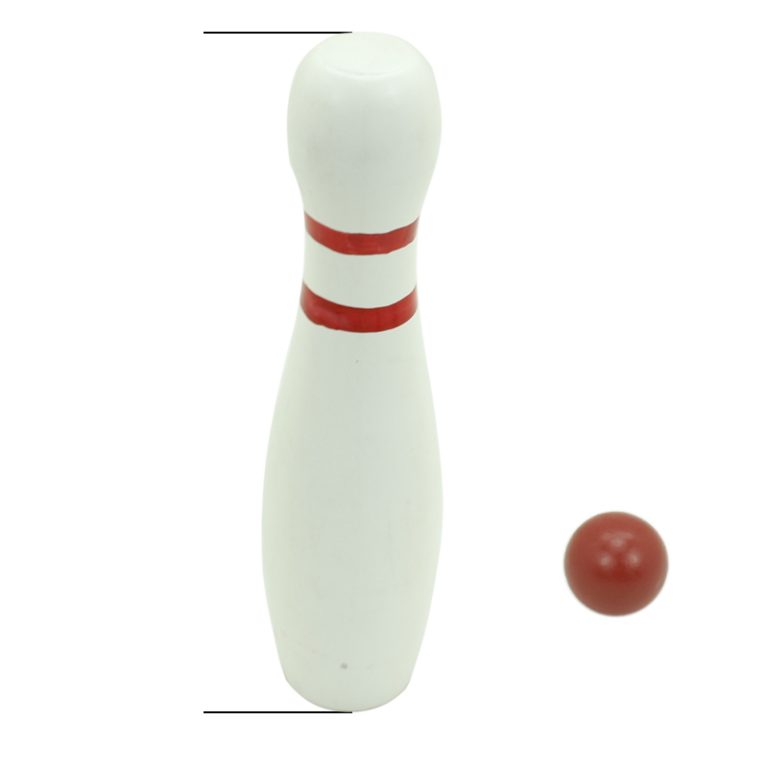 Adult size wooden bowling pins