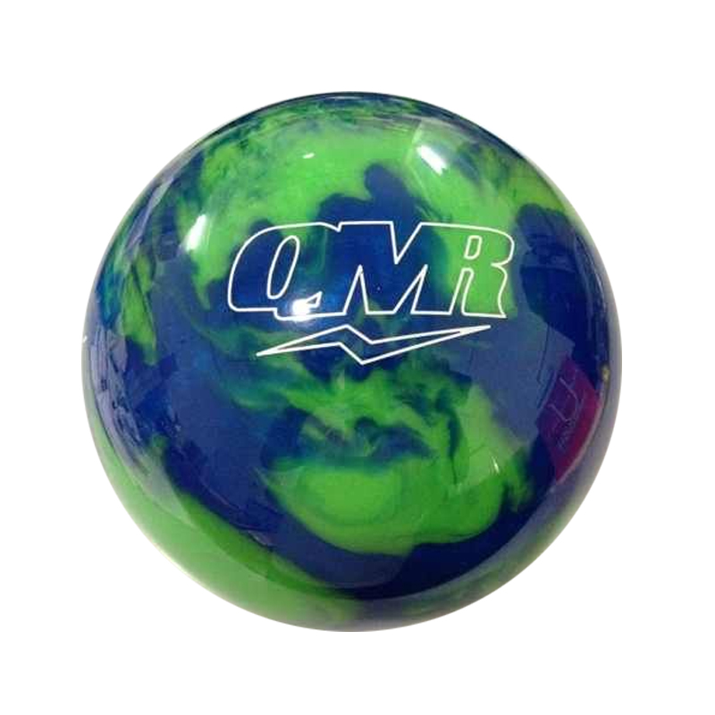Blue-green custom bowling ball
