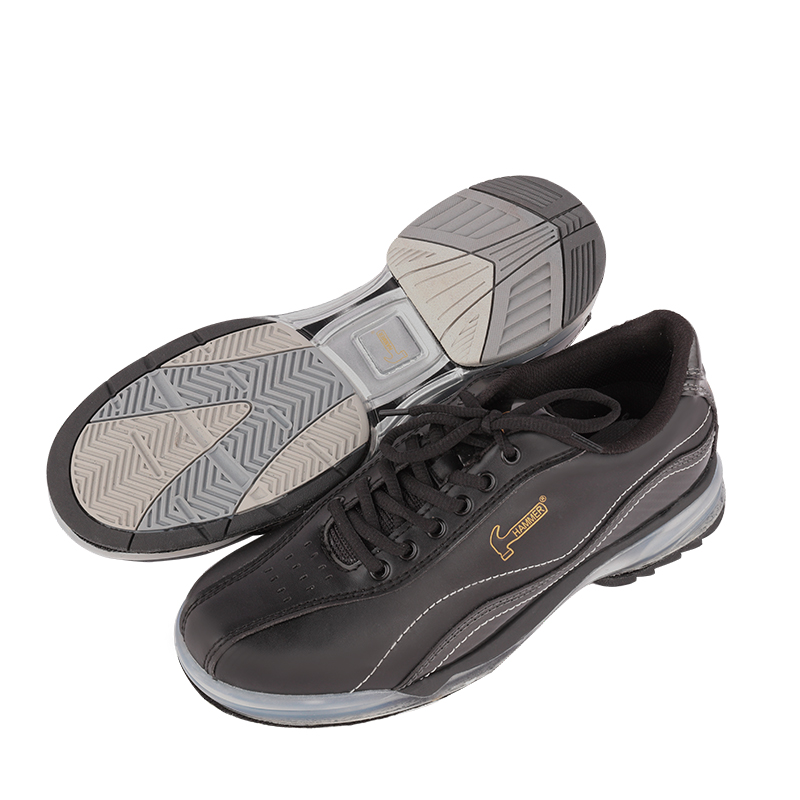 Classic black durable bowling shoes