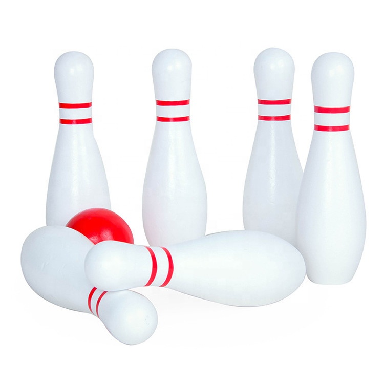 Classic style white bowling pins