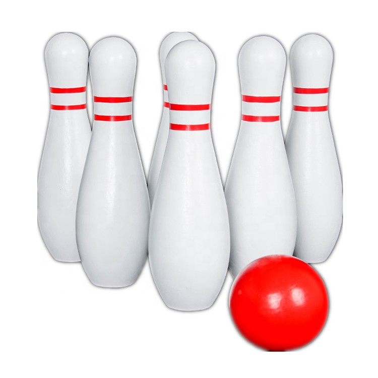 Classic style white bowling pins