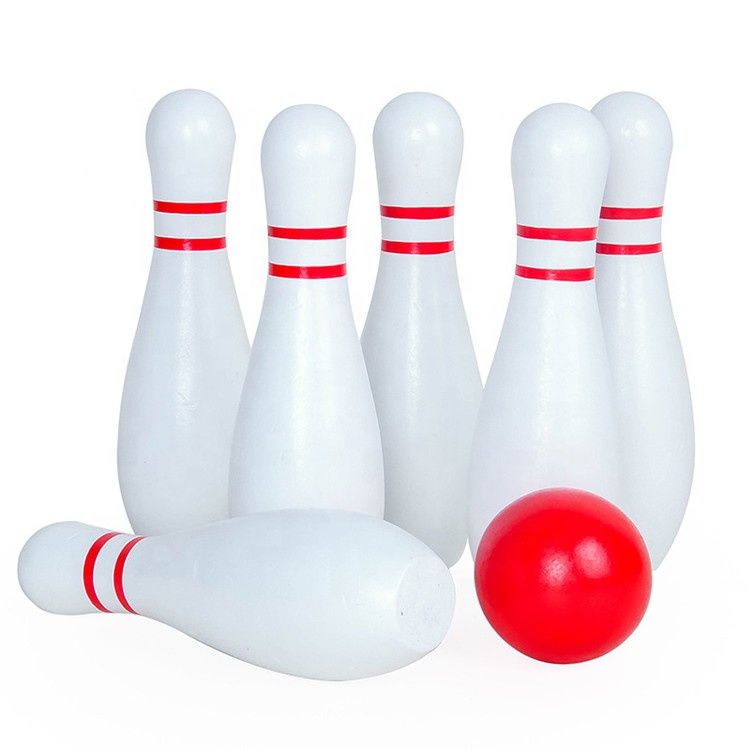 Classic style white bowling pins