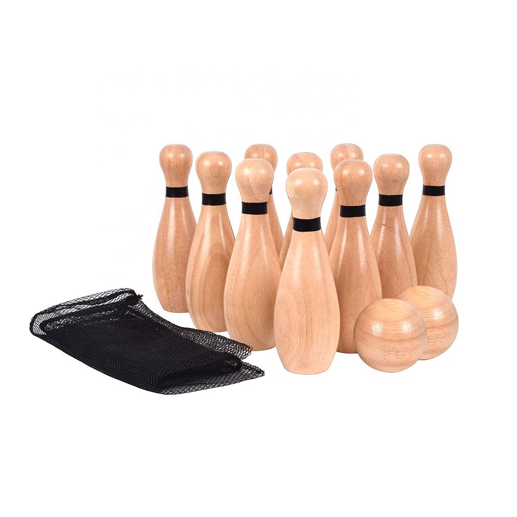 Long primary color bowling pins