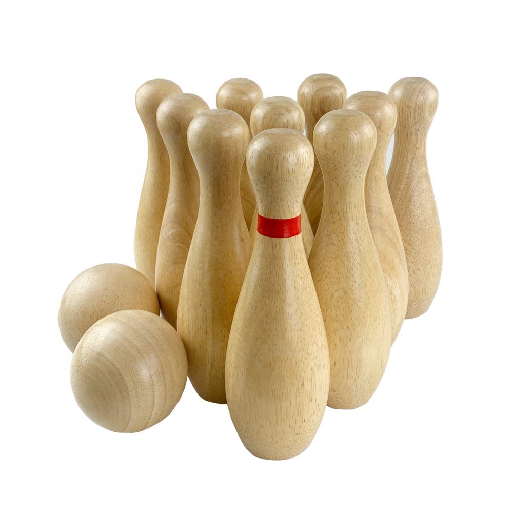 Natural primary color glossy bowling pins