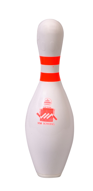 Variety of painted bowling pins