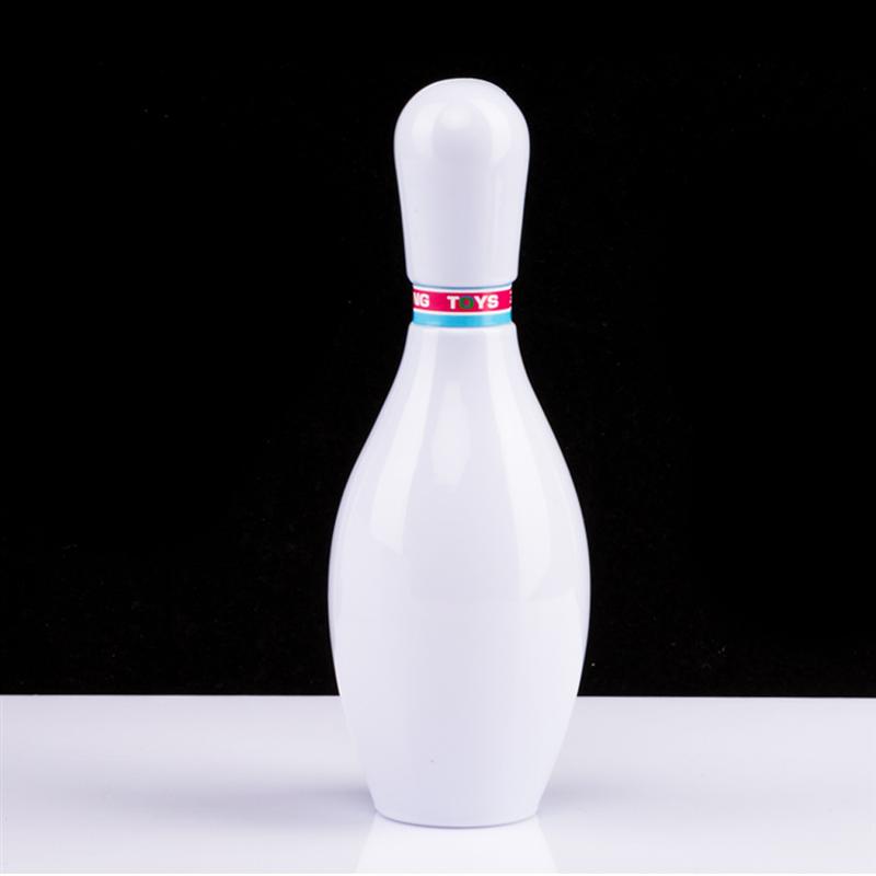 White polished creative bowling pins